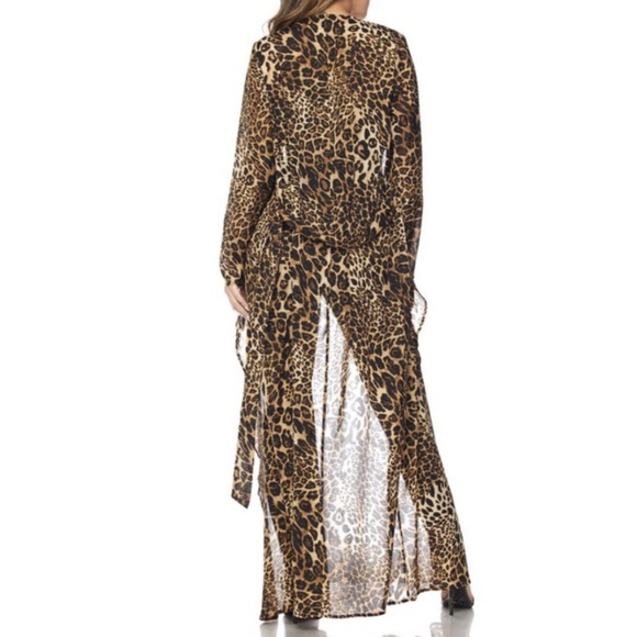 Jackets & Coats | Leopard Print Duster | Poshmark